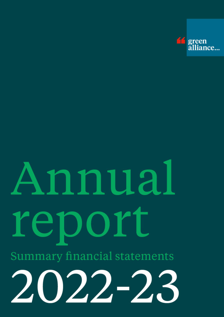 Annual report 2022-23 » Green Alliance