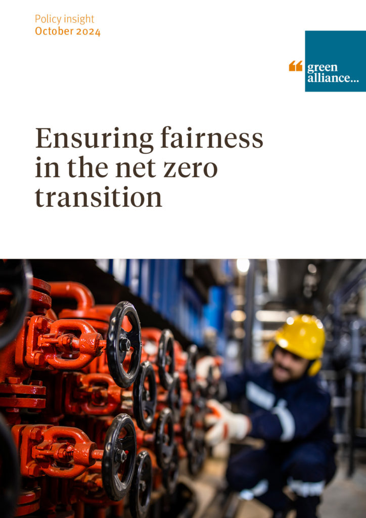 Ensuring fairness in the net zero transition » Green Alliance